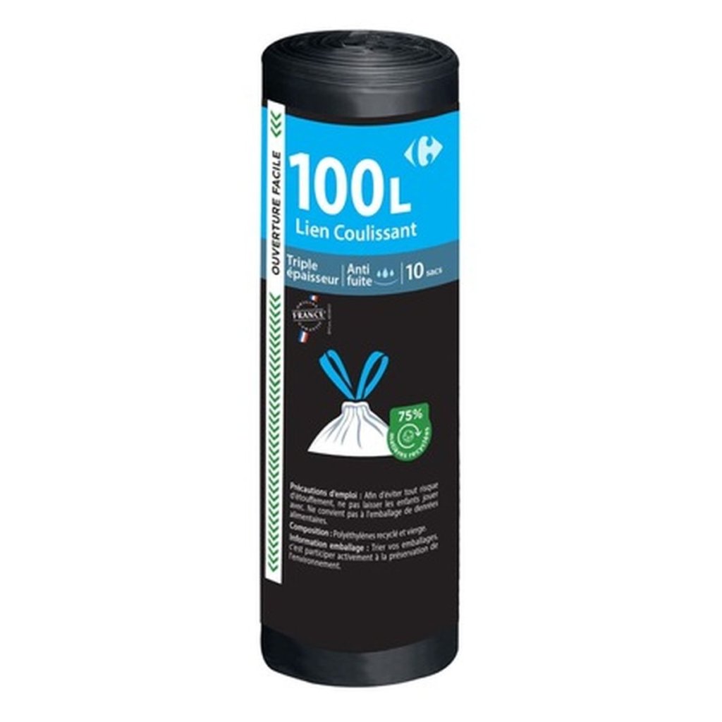 CARREFOUR ΣΑΚΟΥΛΕΣ ΑΠΟΡΡΙΜΑΤΩΝ 100ΛΤ 10ΤΜΧ - Carrefour